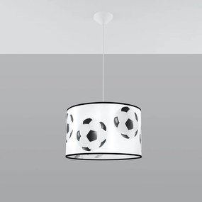 Dětské závěsné svítidlo Ball A, 1x plastové stínítko se vzorem, (fi 40cm)