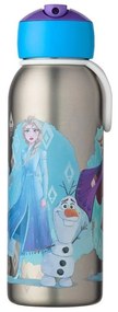 Nerezová dětská lahev ve stříbrné barvě 350 ml Frozen 2 – Mepal