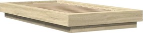 Rám postele dub sonoma 90 x 190 cm kompozitní dřevo 3281240