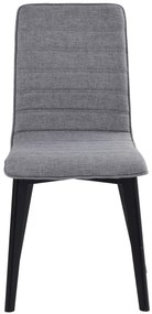 Světle šedá/černá jídelní židle Rowico Tibra