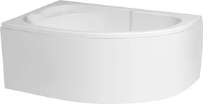 Polimat Akrylátová asymetrická vana Standard 130x85 L(R) AS Barva: Bílá, Orientace: Levá