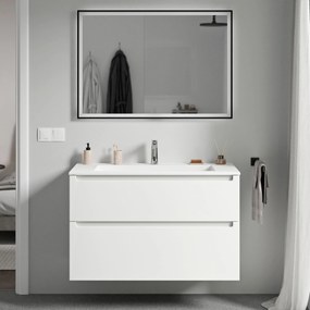 Koupelnová skříňka VIREO 80 cm s umyvadlem z minerálního odlitku BRUXELLES
