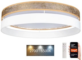 Belis LED Stmívatelné stropní svítidlo LIMA LED/36W/230V Wi-Fi Tuya + DO bílá/zlatá BE0879