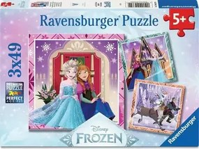 RAVENSBURGER Puzzle Disney: Ledové království / 3x49 dílků / od 5 let