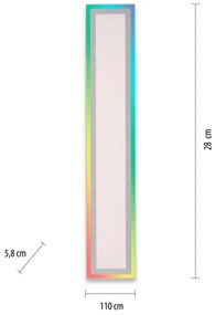 Leuchten Direkt 1490116 - LED RGB Stmívatelné svítidlo EDGING LED/24W/230V + DO