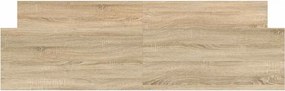 Rám postele s hlavovým a nožním čelem dub sonoma 200 x 200 cm 3203735
