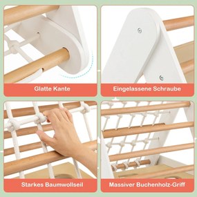 Costway Hračka na lezení pro batolata Trojúhelníková prolézačka 4