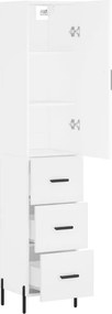 Skříň highboard bílá 34,5 x 34 x 180 cm kompozitní dřevo 3198857