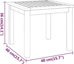 vidaXL 3dílná sada zahradního nábytku Adirondack masivní akácie [3152121] Barva: Bílá