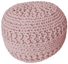KUDOS Textiles Pvt. Ltd. MEGA AKCE: Sedací vak TEA POUF 6 růžový - 40x40x35 cm