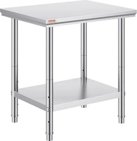 Pracovní stůl 61 × 76,2 × 81,3 cm z nerezové oceli NSF pro na přípravu komerčních