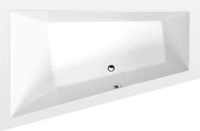 Polysan Polysan, TRIANGL L asymetrická vana 180x120x50cm, bílá, 19611