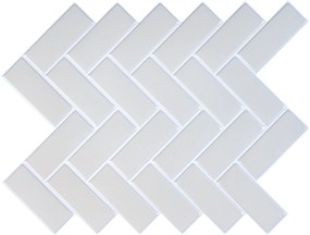Livarno® Dekorativní samolepicí obklady, 10 kusů (světle šedá)