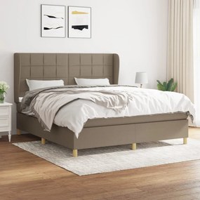 Box spring postel s matrací taupe 160x200 cm textil 3128537