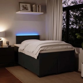 Box spring postel s matrací černá 120 x 200 cm samet 3288578