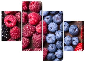 Vícedílný obraz Čerstvé Sladké Ovoce Nedostatek Nedostatek Přírodní plátno 120x75