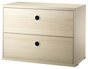 STRING Komoda Chest with Drawers 58 x 30 cm, Ash