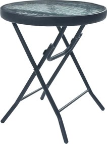 vidaXL 3dílný bistro set ocel [3054572] Barva: Černá