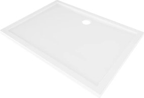 Mexen Flow obdélníková sprchová vanička slim 120 x 75 cm, bílý lesk - 46R107512