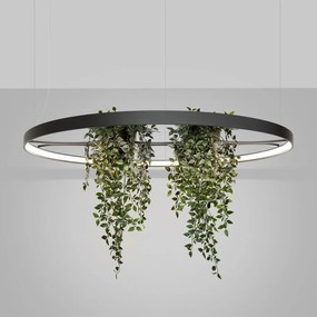 Černé hliníkové LED závěsné svítidlo ø 110 cm RIO – Thoro