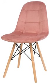 Szchara Ragnar čalouněná židle růžová - velur