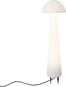 Stojací venkovní lampa bílá 80 cm vč. LED IP44 - Fungi