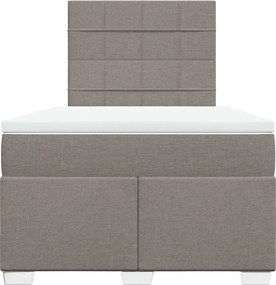 Box spring postel s matrací taupe 120x200 cm textil 3292759