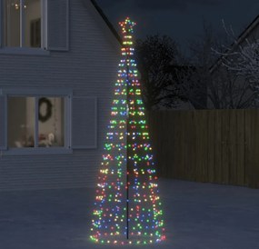 vidaXL Vánoční stromek kužel s hroty 570 ch LED 300 cm [358105] Barva: Studená bílá
