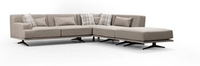 Designová rohová sedačka Kessya béžová - levá