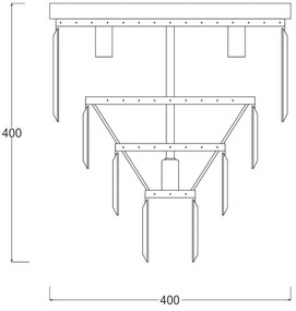 Zuma Line FC17106/4+1-CHR - Křišťálové stropní svítidlo 5xE14/40W/230V chrom
