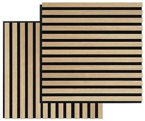 Fibrotech Akustický obkladový panel Square, MDF, 520 × 520 × 22 mm, jasan