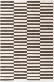 Bílý/hnědý oboustranný/ručně tkaný vlněný koberec 200x300 cm Vika – Hanse Home