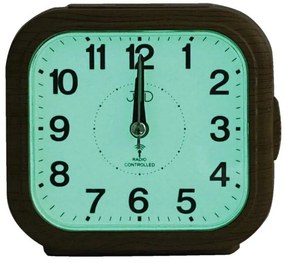 JVD Ručkový analogový rádiem řízený budík JVD RB1603.1 s luminiscenčním displejem