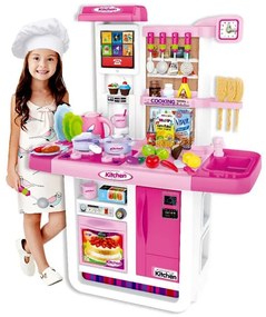 Jokomisiada Dětská kuchyňka s dotykovým panelem růžová
