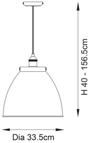 Endon 98744 - Lustr na lanku FRANKLIN 1xE27/10W/230V mosaz