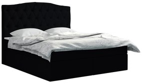 Eka Kontinentální čalouněná postel Exclusive - Fresh (140x200 cm) Barva látky - Fresh: Tmavě šedá (17)