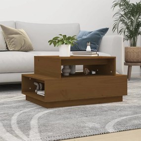 vidaXL Konferenční stolek 80x55x40,5 cm masivní borové dřevo [814516] Barva: Černá