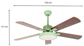 Starluna Rivando LED stropní ventilátor CCT zelená