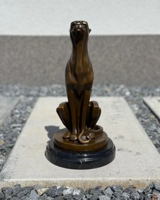 Bronzová socha geparda – luxusní dekorace