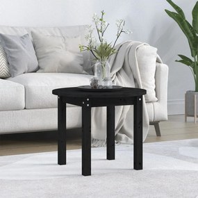 vidaXL Konferenční stolek černý Ø 55 x 45 cm masivní borové dřevo