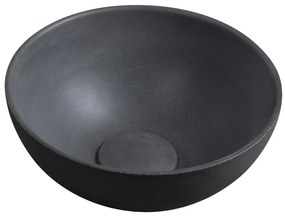 Sapho Sapho, MINOR betonové umyvadlo na desku, průměr 26cm, antracit, MR26016