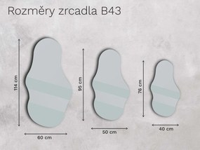 Zlaté zrcadlo Base B43 40×76