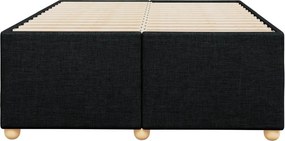 Rám postele bez matrací černá 120x190 cm textil 3284717