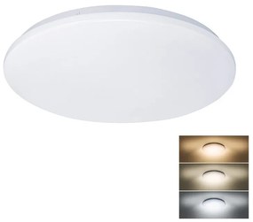 SOLIGHT LED stropní světlo Plain, 3CCT, 24W, 1920lm, 3000K, 4000K, 6000K, kulaté, 38cm