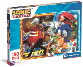 Clementoni - Puzzle 180 Super Sonic the Hedgehog