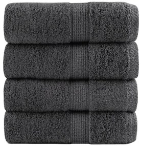 Prémiové mycí utěrky SOLUND 4 ks antracitové 30x30 cm 600 g/m² 137149