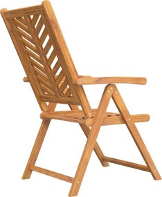 vidaXL Polohovací zahradní židle 2 ks masivní akáciové dřevo [362231]