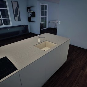 Schock Dřez KAIA N-100L Magnolia spodní uložení