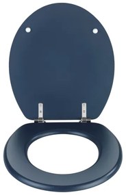 WENKO 25172100-WC sedátko PRIMA 37x41 cm modrá/stříbrná