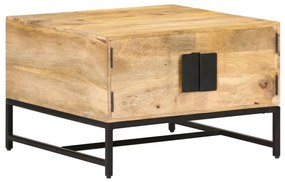 Konferenční stolek 67 x 67 x 45 cm masivní mangovníkové dřevo - Default Title